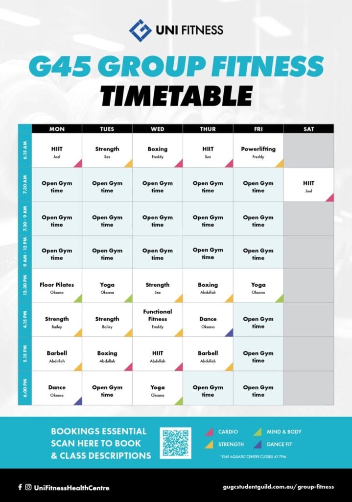 Group Fitness - Griffith Student Guild